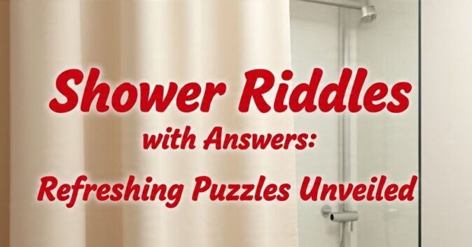 45+ Shower Riddles With Answers That Will Soak Your Brain In Fun
