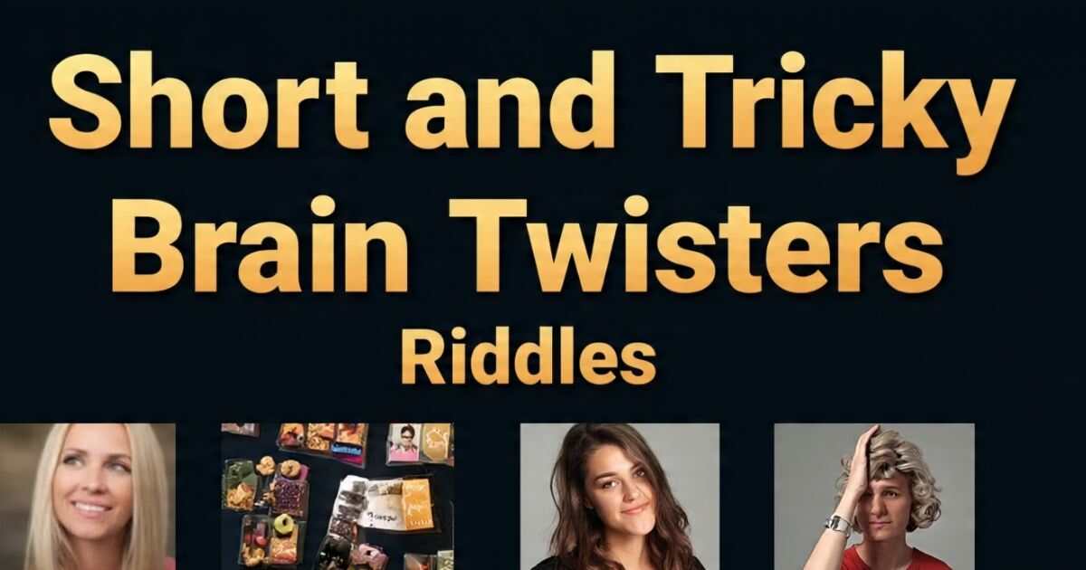 Top Brain Twisters Riddles For Kids & Adults. Funny, Hard And Smart ...